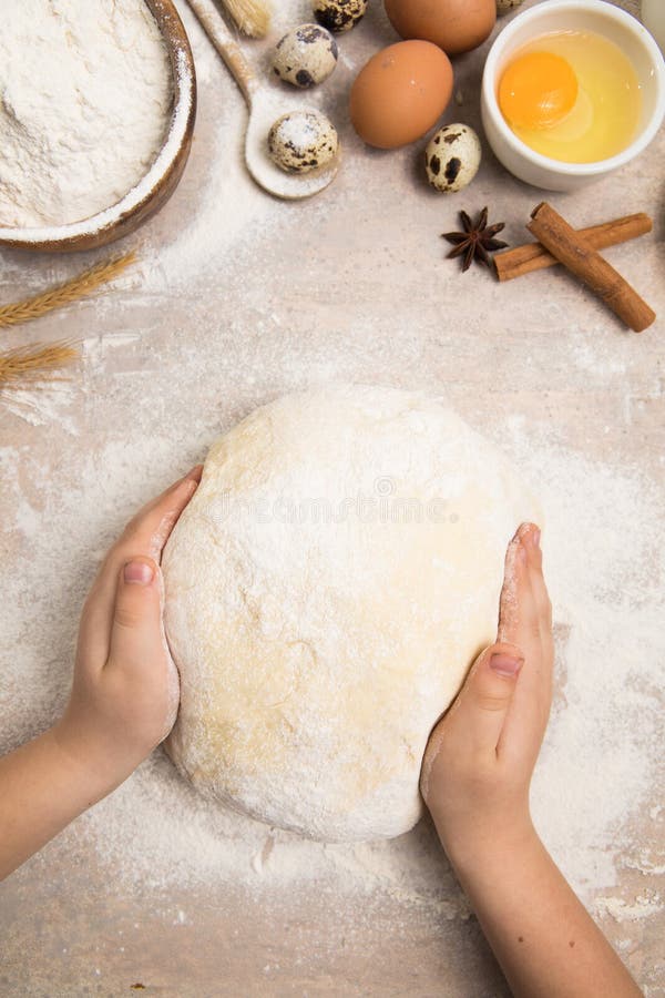 Beat Flour and Kitchen Utensils, a Baking Dish, a Rolling Pin with Eggs ...