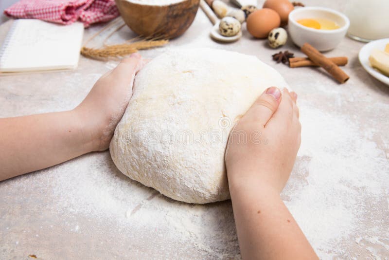 Beat Flour and Kitchen Utensils, a Baking Dish, a Rolling Pin with Eggs ...