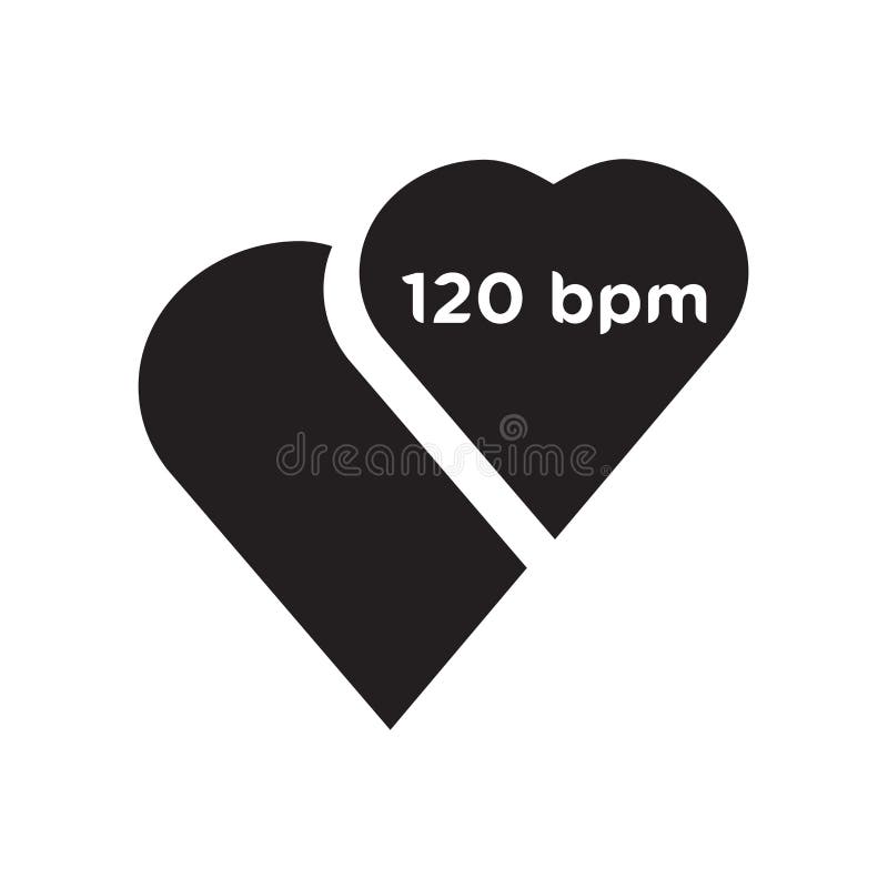 Beat Icon Vector Sign and Symbol Isolated on White Background Stock ...