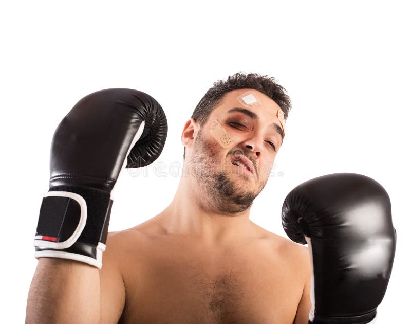 Beaten boxer stock photo. Image of lose, fighter, fight - 80231404
