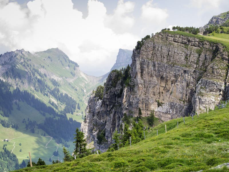 Beatenberg Swiss stock photo. Image of meadow, cloud - 32434714
