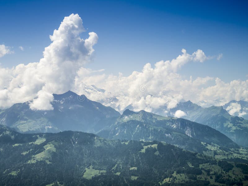 Beatenberg Swiss stock photo. Image of field, outdoor - 32441526