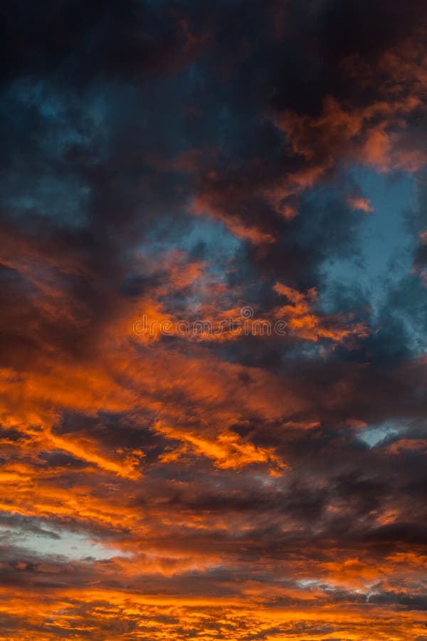 Yellow sunset stock image. Image of cloud, blue, breaza - 89243503
