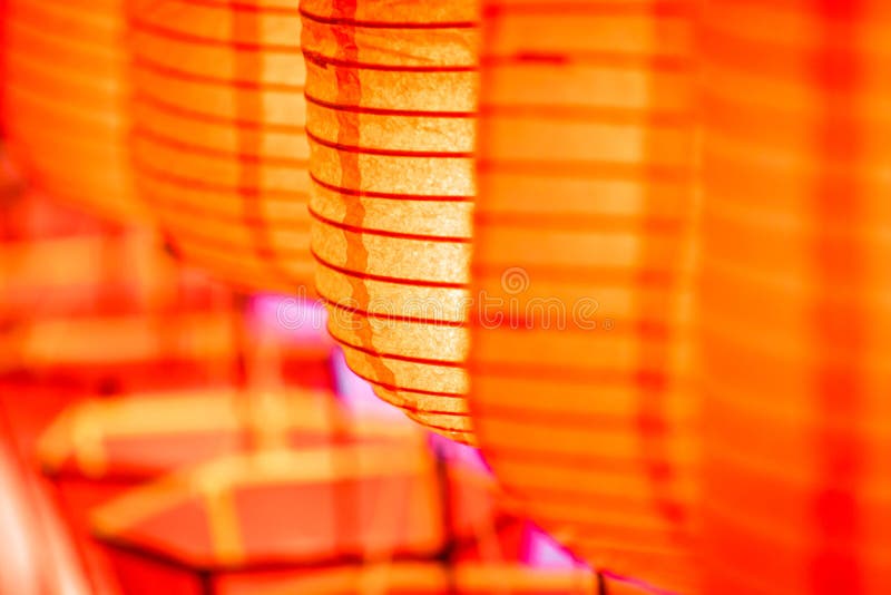 Beatiful International Lantern Illuminting in Night Time Stock Image ...