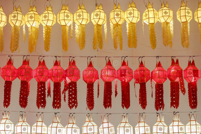 Beatiful International Lantern Illuminting in Night Time Stock Image ...