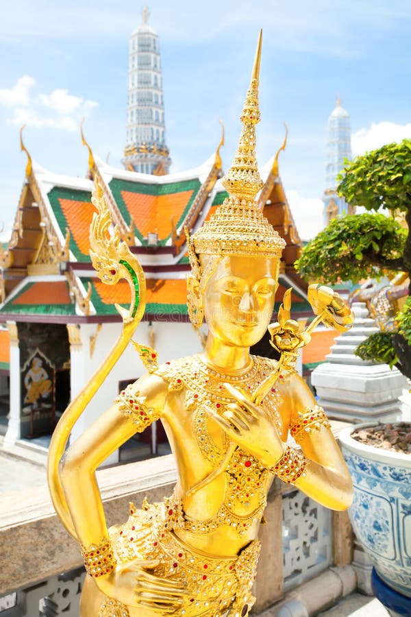 Kinnaree Thai stock photo. Image of gold, kinnaree, asian - 20086534