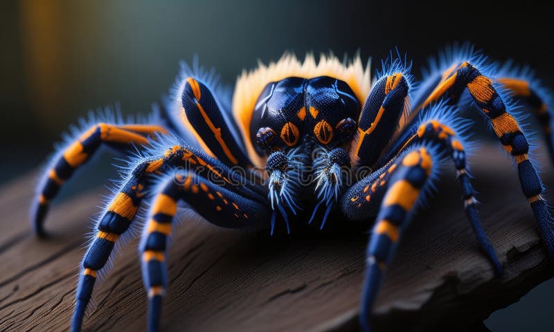 Beatiful tarantula spider stock illustration. Illustration of nature ...