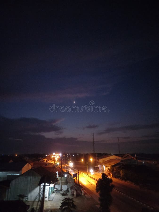 A Beautiful View Night at the Sky Stock Image - Image of colorful ...