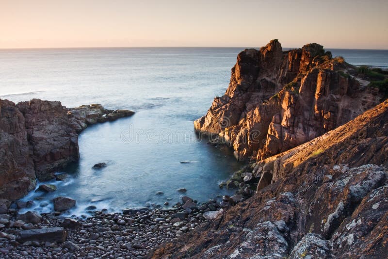 Beatifull Ocean Cove With The Cliffs Picture. Image: 8067744