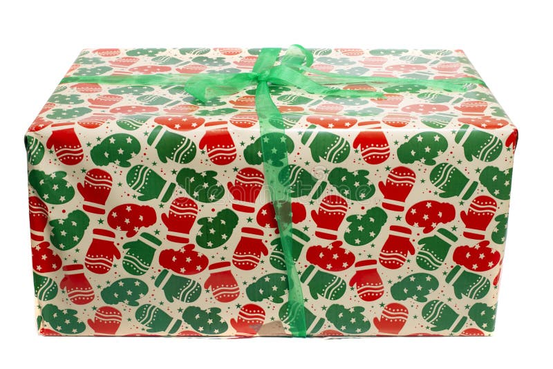 Beatifully wrapped present stock photo. Image of green - 152185522