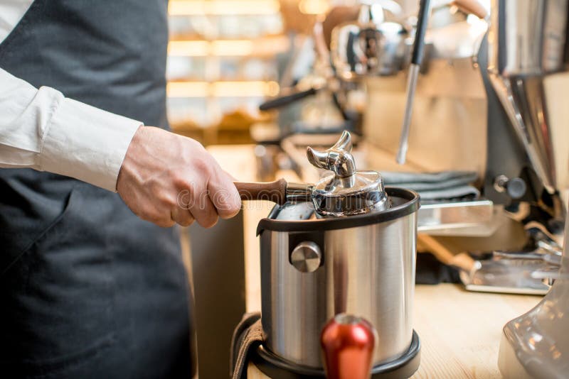 Taking Off a Remains of Coffee Stock Photo - Image of espresso ...