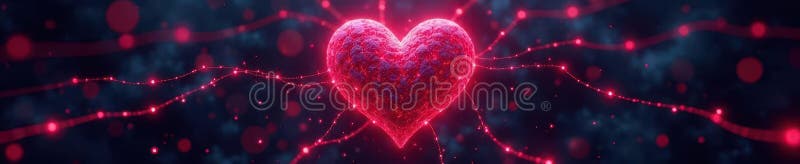 A Beating Heart Formed from Interconnected Nodes and Data Streams ...