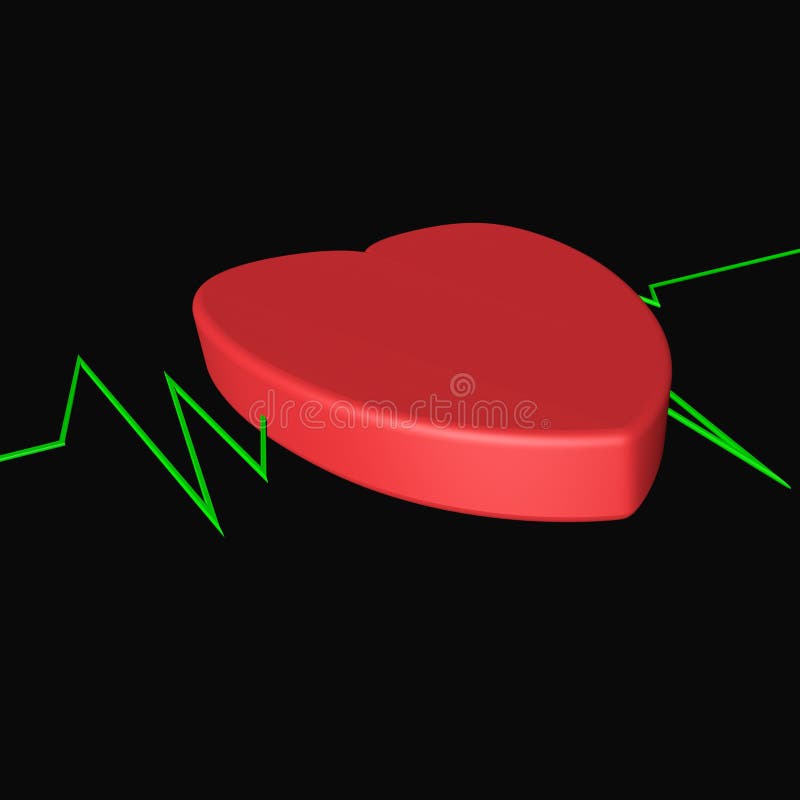 Beating heart stock illustration. Illustration of checkup - 41392854