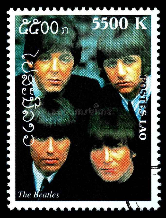 The Beatles Postage Stamp editorial photography. Image of airmail ...
