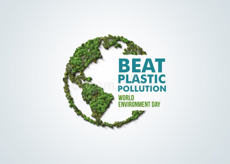 #BeatPlasticPollution, World Environment Day Concept 2023 3d Tree ...