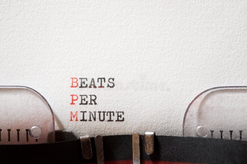 Beats per minute stock photo. Image of beat, lettering - 209991516