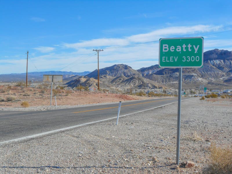 Beatty Town in Death Valley Stock Photo - Image of valley, scene: 39971430