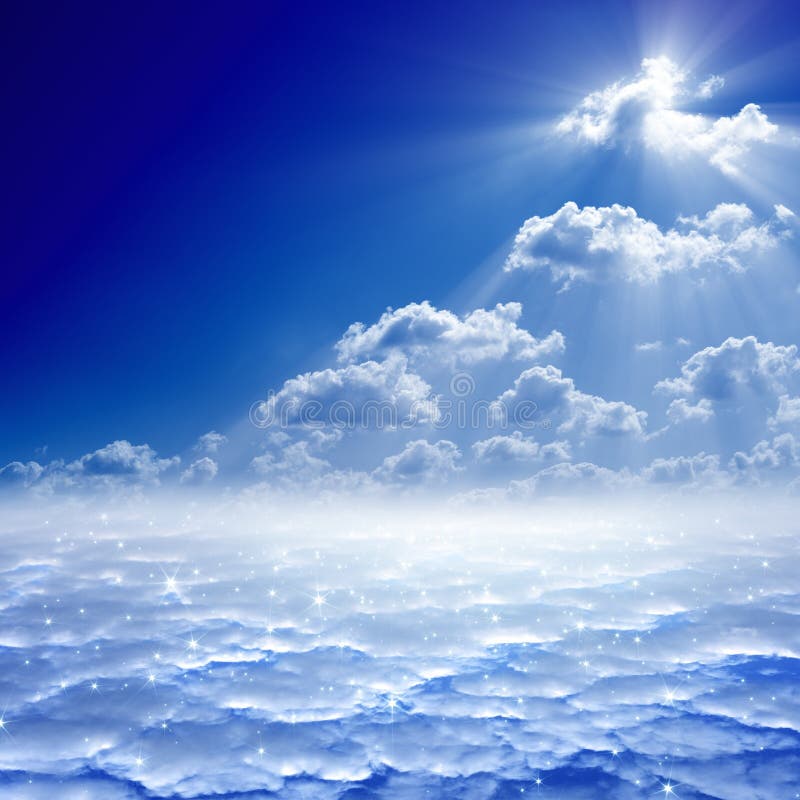 Beau ciel photo stock. Image du faisceau, extérieur, jour - 28438878