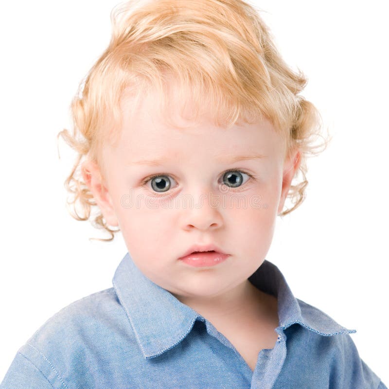 Beau petit enfant photo stock. Image of sérieux, personne - 17663206