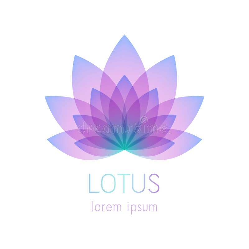 Beau Symbole De Fleur De Lotus Illustration de Vecteur - Illustration ...