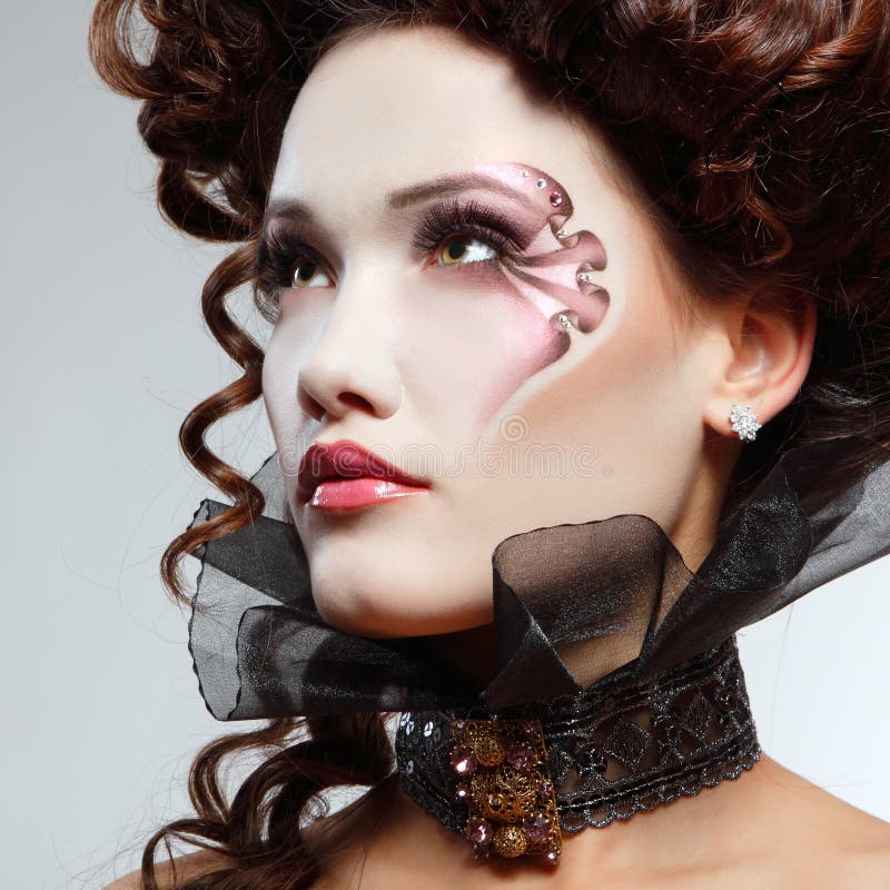 Beau Vampire De Halloween De Femme Photo stock - Image du isolement ...