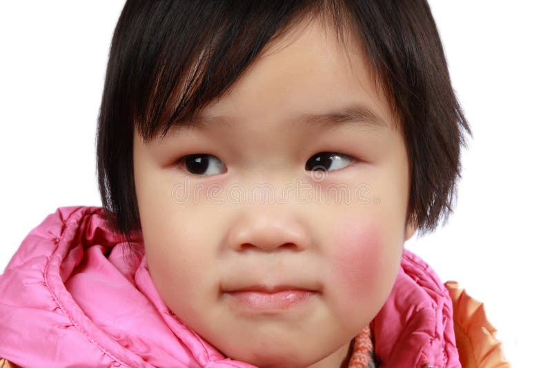 Beau Visage Chinois De Petite Fille Image stock - Image du asiatique ...
