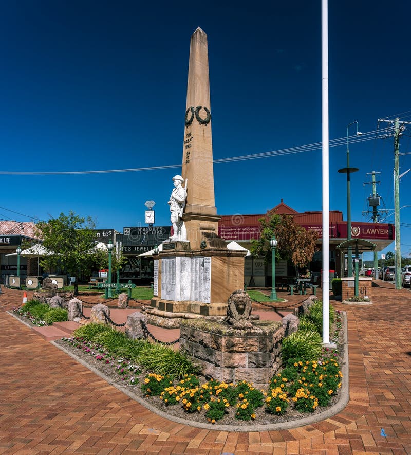 Beaudesert, QLD, Australia - War Memorial at Central Place Editorial ...