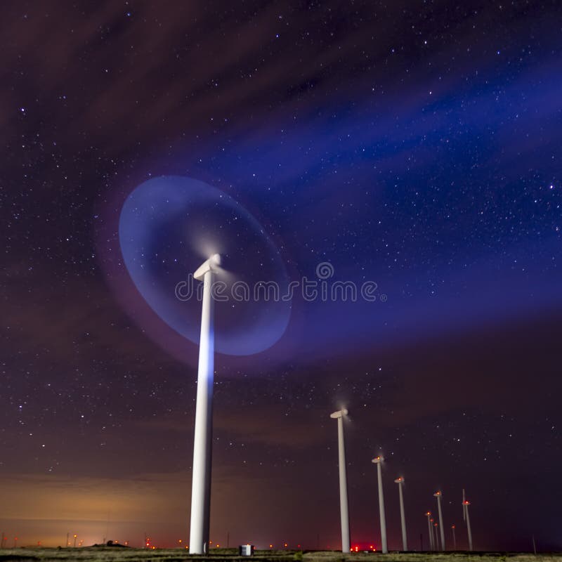 Beauifull Light Wind Generator Alien Stock Photo - Image of nature ...