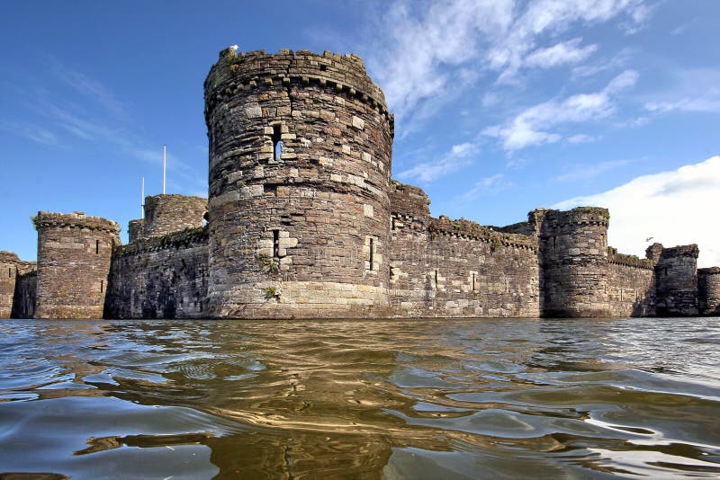 Beaumaris Castle, Anglesey, North Wales Stock Image - Image of norman ...