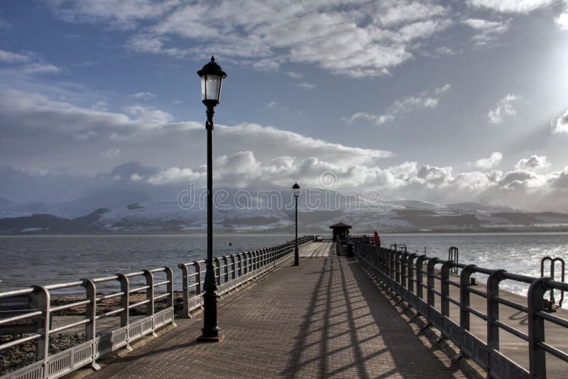 Beaumaris Pier stock image. Image of ocean, anglesey - 12516511