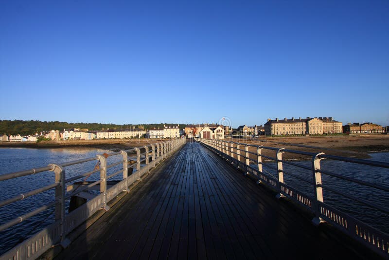 Beaumaris Pier Anglesey stock image. Image of britain - 227802865