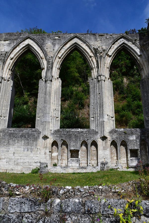 Beaumont Le Roger, France - August 11 2016 : Holy Trinity Priory ...