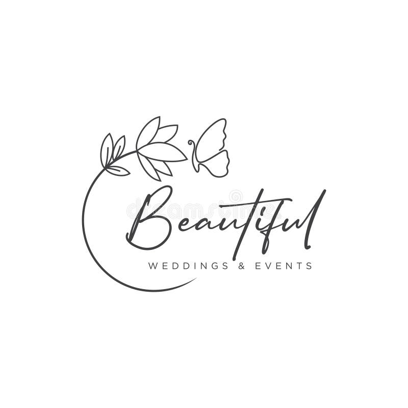 Elegant Event Logo Design stock vector. Illustration of accents - 356816600