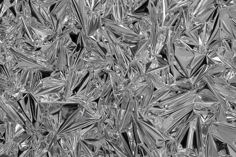 Beautiful Abstract Aluminum Foil Background Stock Image - Image of ...
