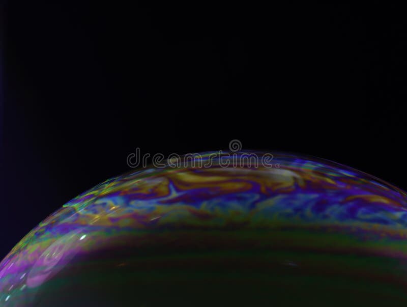 Beautiful Abstract Artificial Planet Different Rare Soap Bubble Colors ...