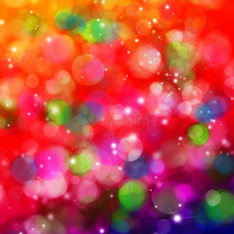 Pastel Colorful Bokeh Light Rainbow Wallpaper. Blurry Holographic ...
