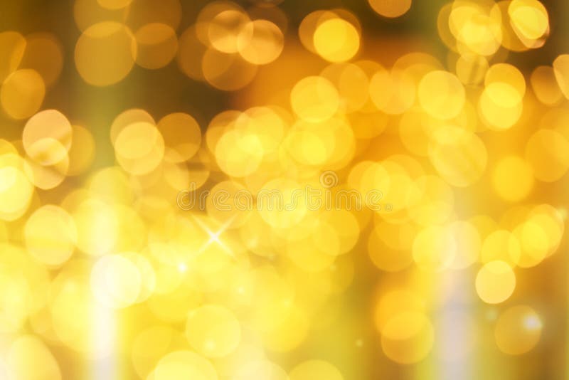 Beautiful Abstract Background with Defocused Golden Lights Stock Photo ...