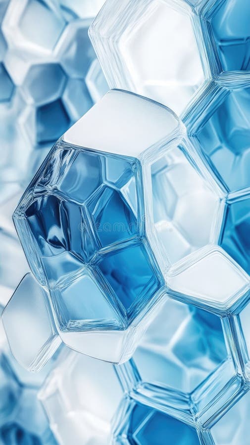 Beautiful Abstract Background Featuring Hexagonal Patterns with Crystal ...