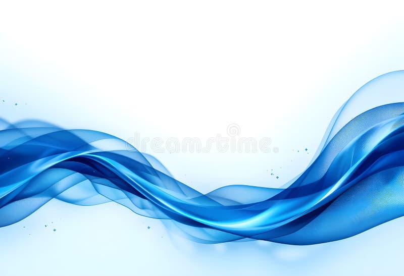A Beautiful Abstract Background Featuring Smooth Blue Flame Waves ...