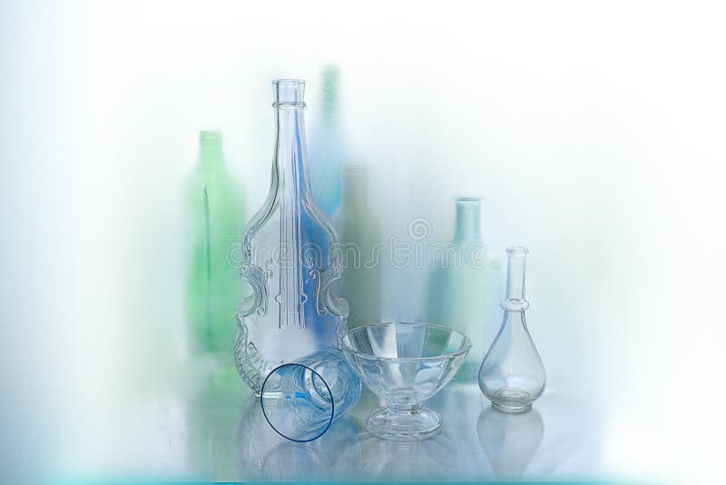 Beautiful Abstract Background Made of Glass Objects .Abstract ...
