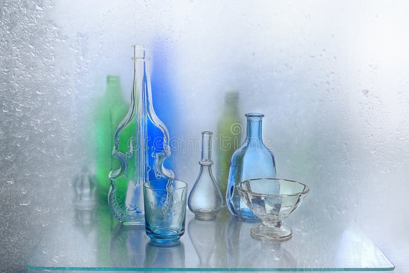Beautiful Abstract Background Made of Glass Objects .Abstract ...