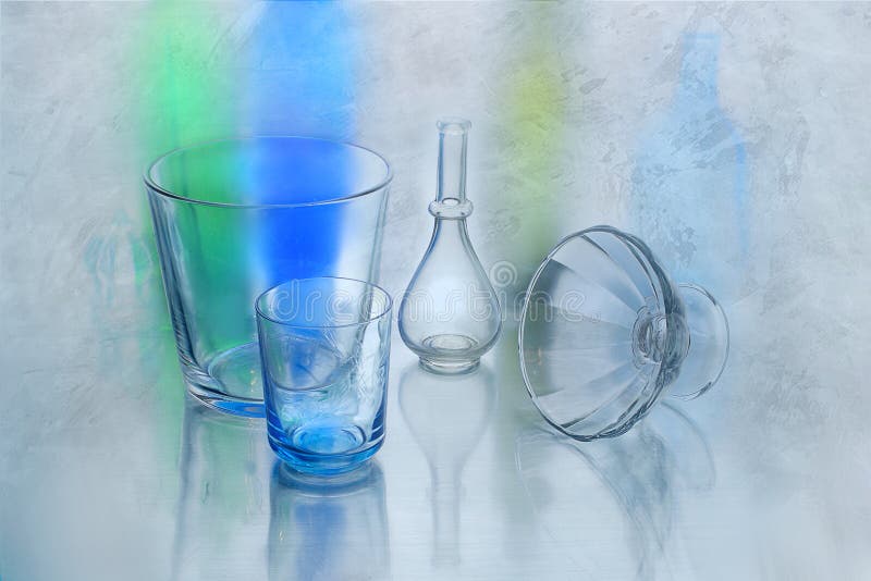 Beautiful Abstract Background Made of Glass Objects .Abstract ...