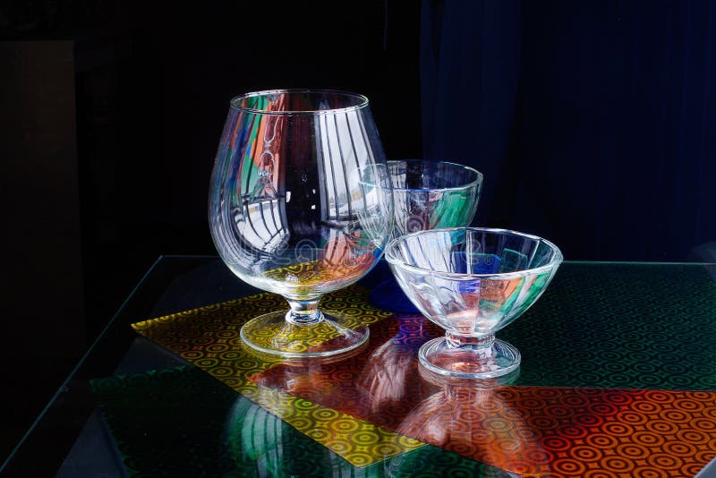 Beautiful Abstract Background Made of Glass Objects .Abstract ...