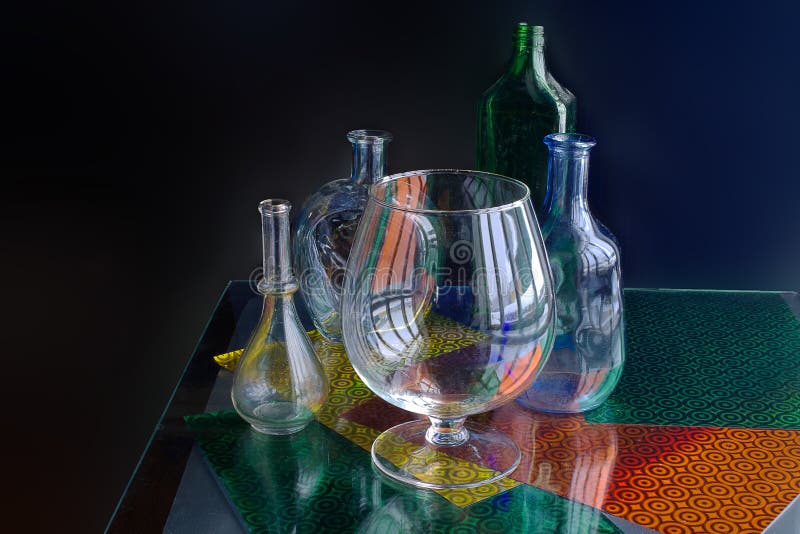 Beautiful Abstract Background Made of Glass Objects .Abstract ...