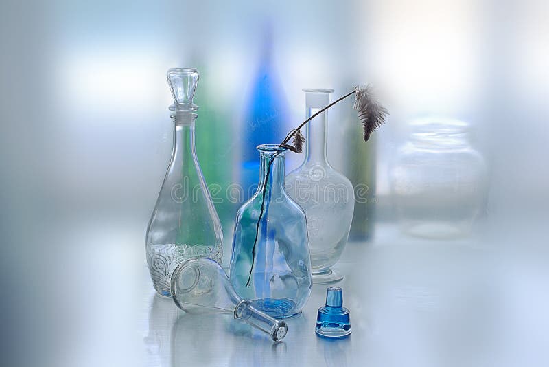 Beautiful Abstract Background Made of Glass Objects .Abstract ...