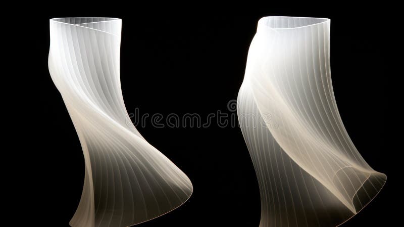 Beautiful Abstract Background from Transparent Translucent Waves Stock ...