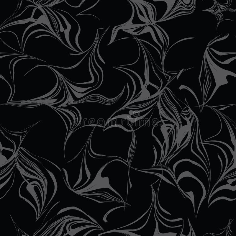Beautiful Abstract Black Repeat Pattern Stock Vector - Illustration of ...