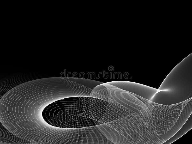 Abstract Black and White Grid Wave Background Stock Illustration ...