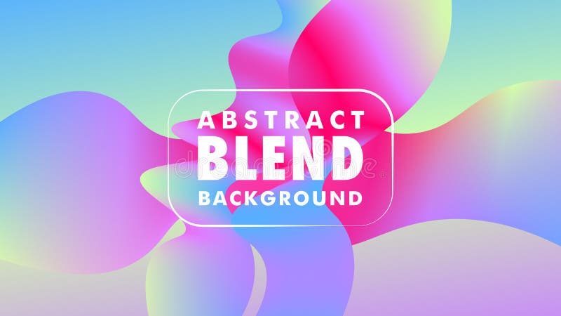 Beautiful Abstract Blend Background Design, 16:9 Stock Vector ...