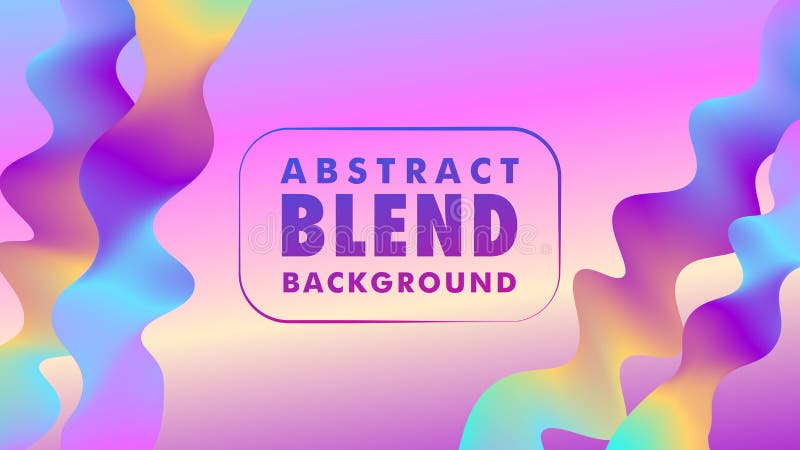 Beautiful Abstract Blend Background Design, 16:9 Stock Vector ...
